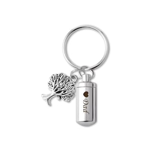 Cremation Keychain for Ashes, Personalized Cremation Urn Keychain, Loss ...