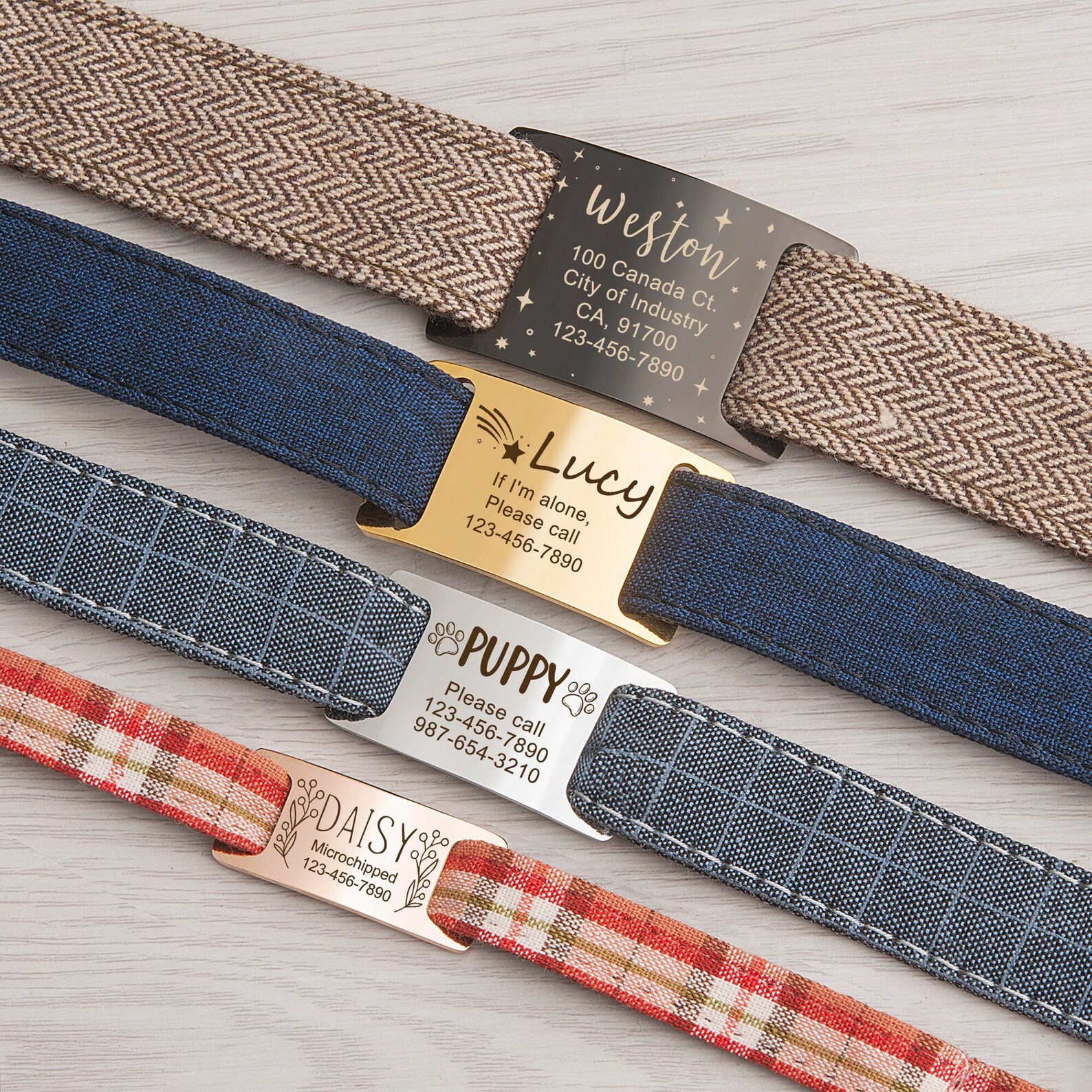 Slide on Dog Tag Dog Tag Dog Tags for Dogs Personalized - Etsy