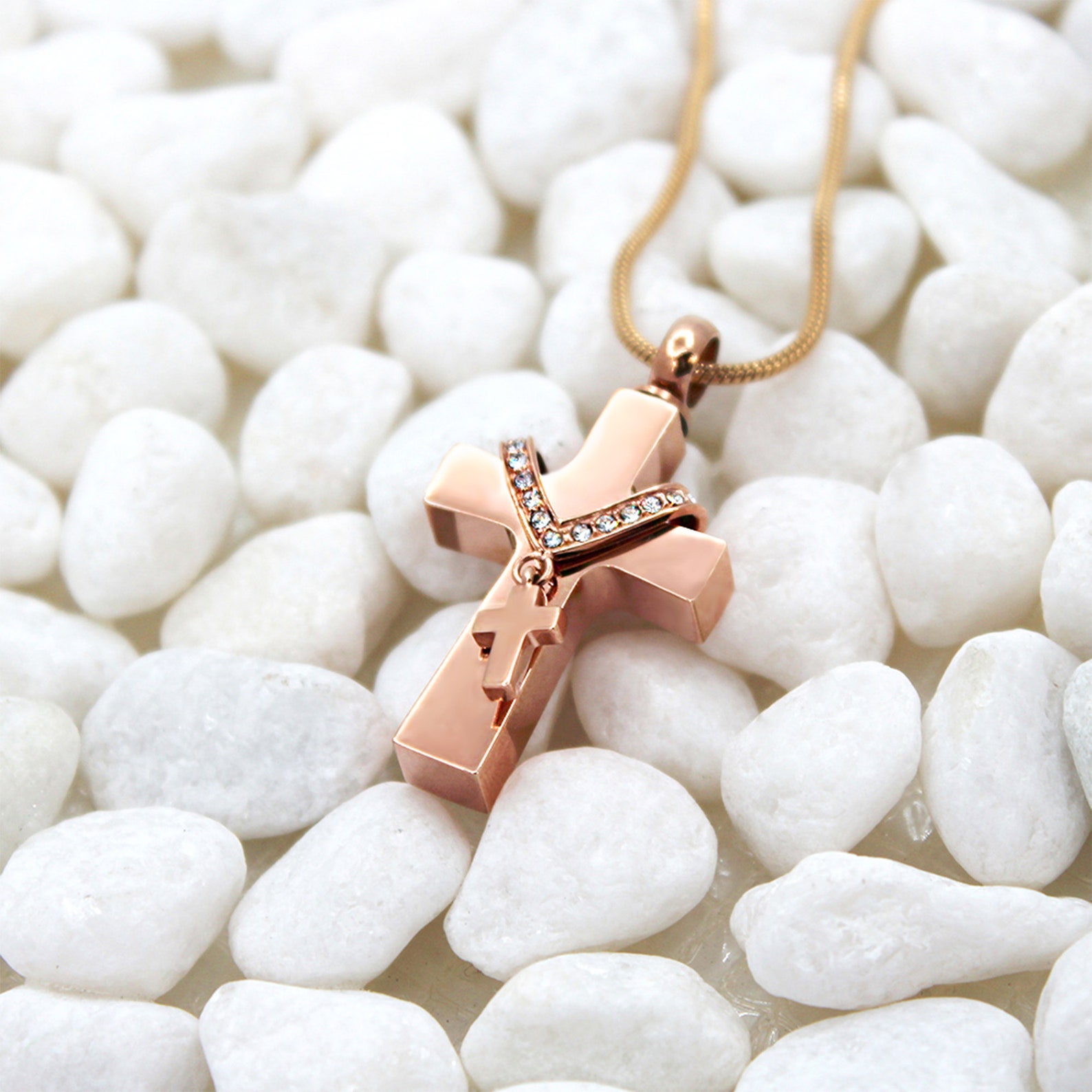 Cremation Cross Urn Necklace Jewelry for Human and Pet Ashes - Etsy