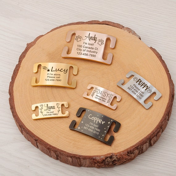 Slide on Dog Tag Dog Tag Dog Tags for Dogs Personalized - Etsy