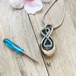 Cremation Jewelry, Memorial Gift, Urn Pendant, Stainless Steel Double ...