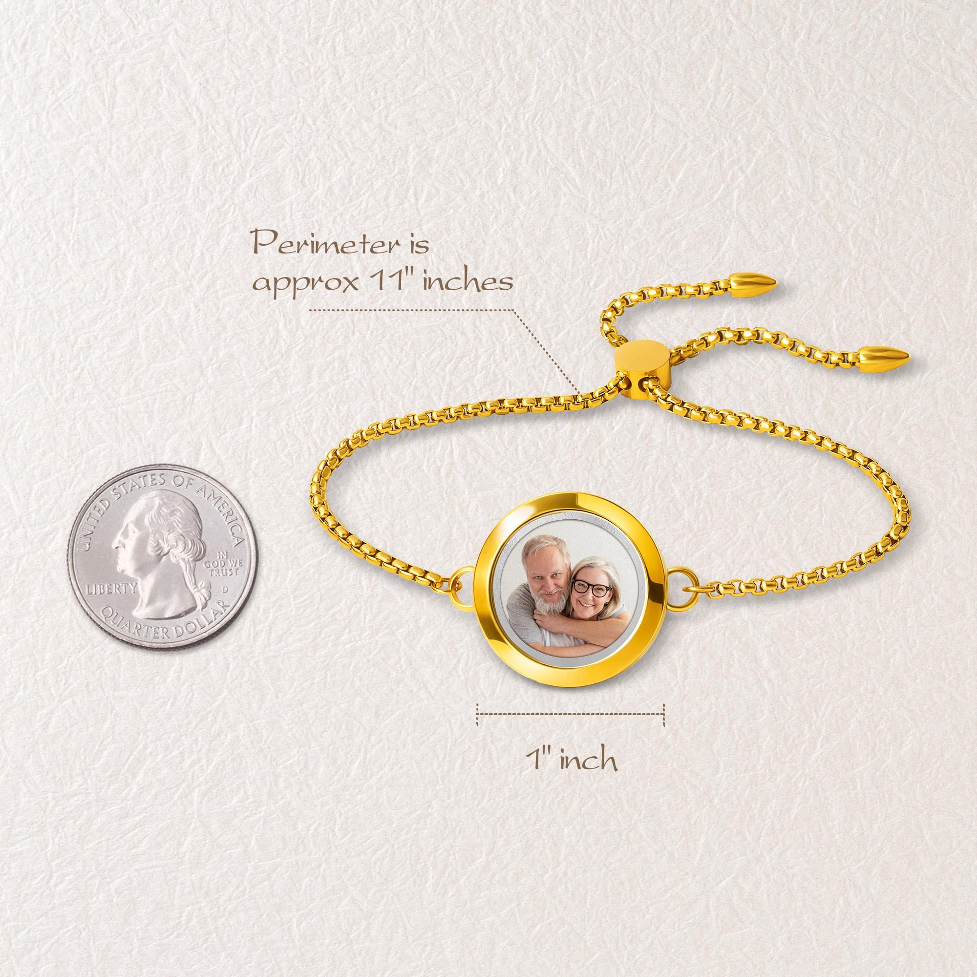 Locket Chain Bracelet - Custom Photo Locket Memory Locket Bracelet ...