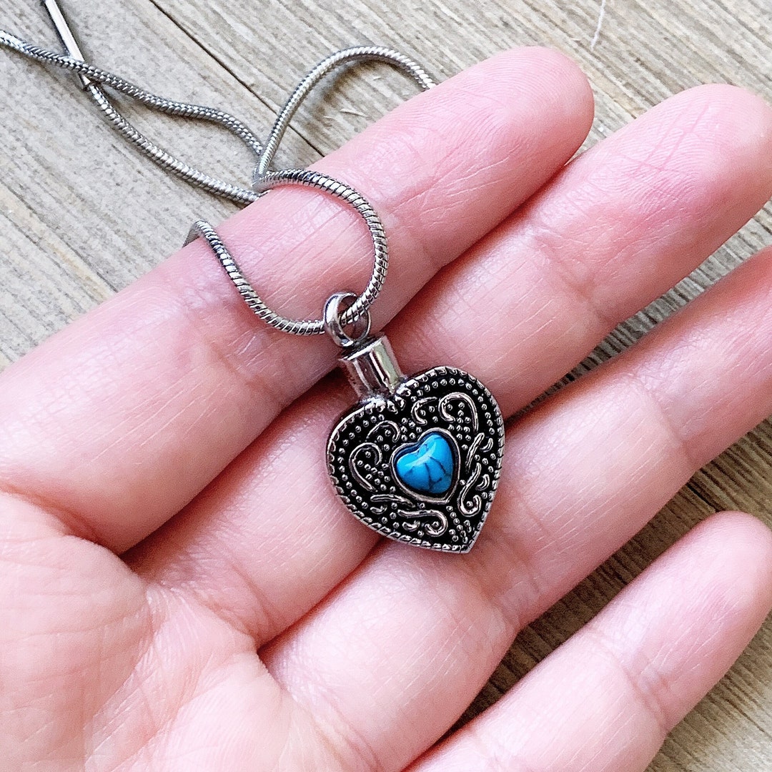 Turquoise Urn Vintage Jewelry Custom Cremation Urn Jewelry - Etsy