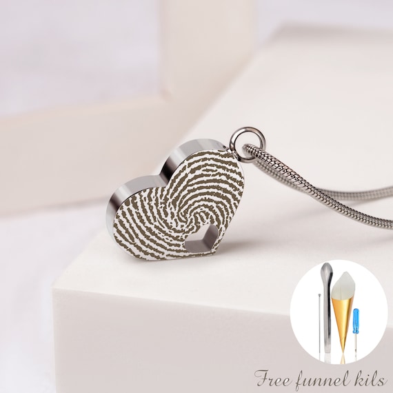Thumbprint urn necklace store