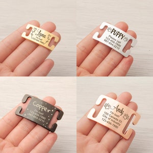 Slide on Dog Tag - Dog Tag - Dog Tags for Dogs Personalized - Silent ...