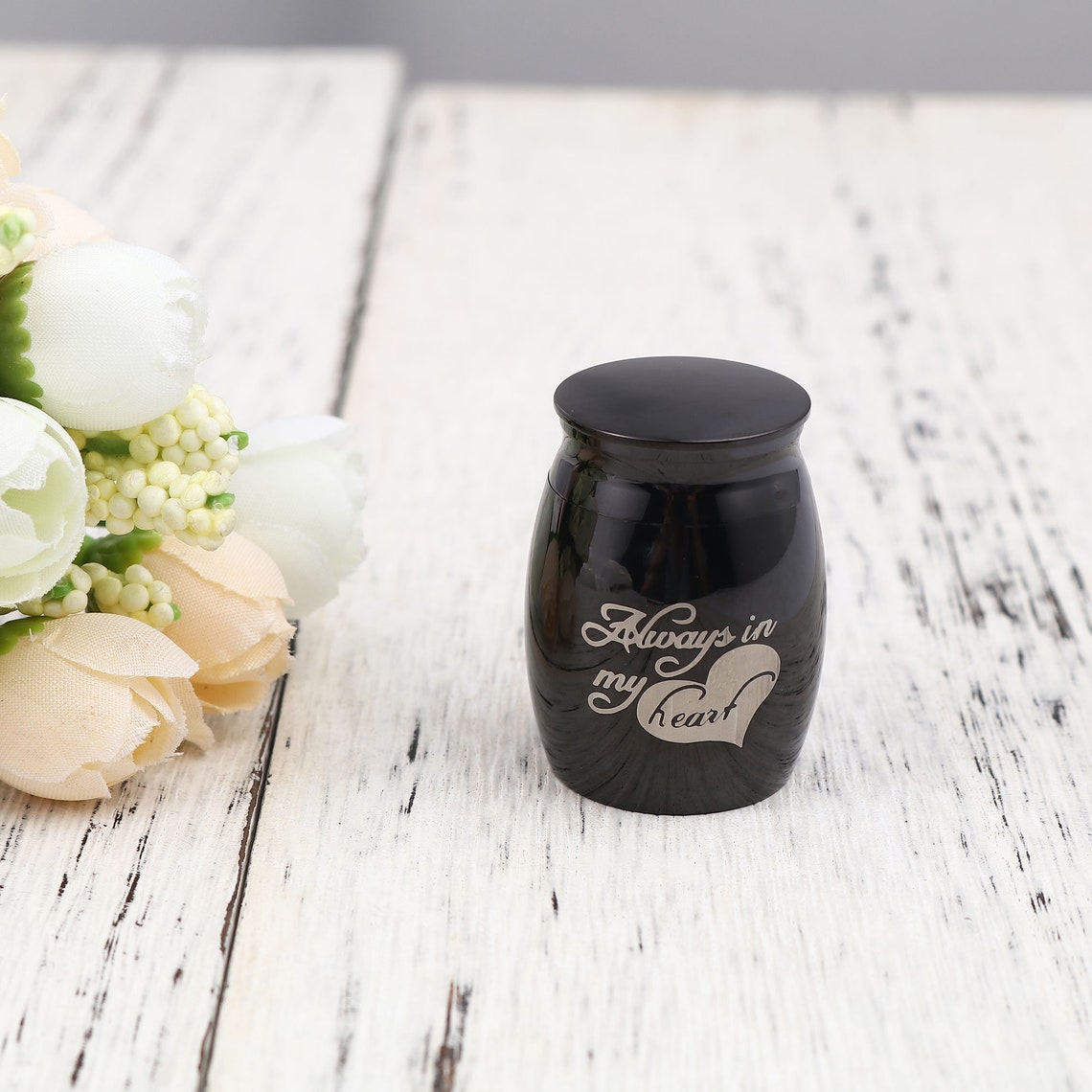 Personalized Mini Urn Always in My Heart Cremation Urns | Etsy