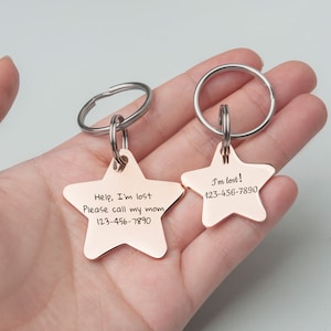 Cat Id Tag - Pet Tag - Cat Tag Personalized - Cat Tag Small - Pet Tags ...