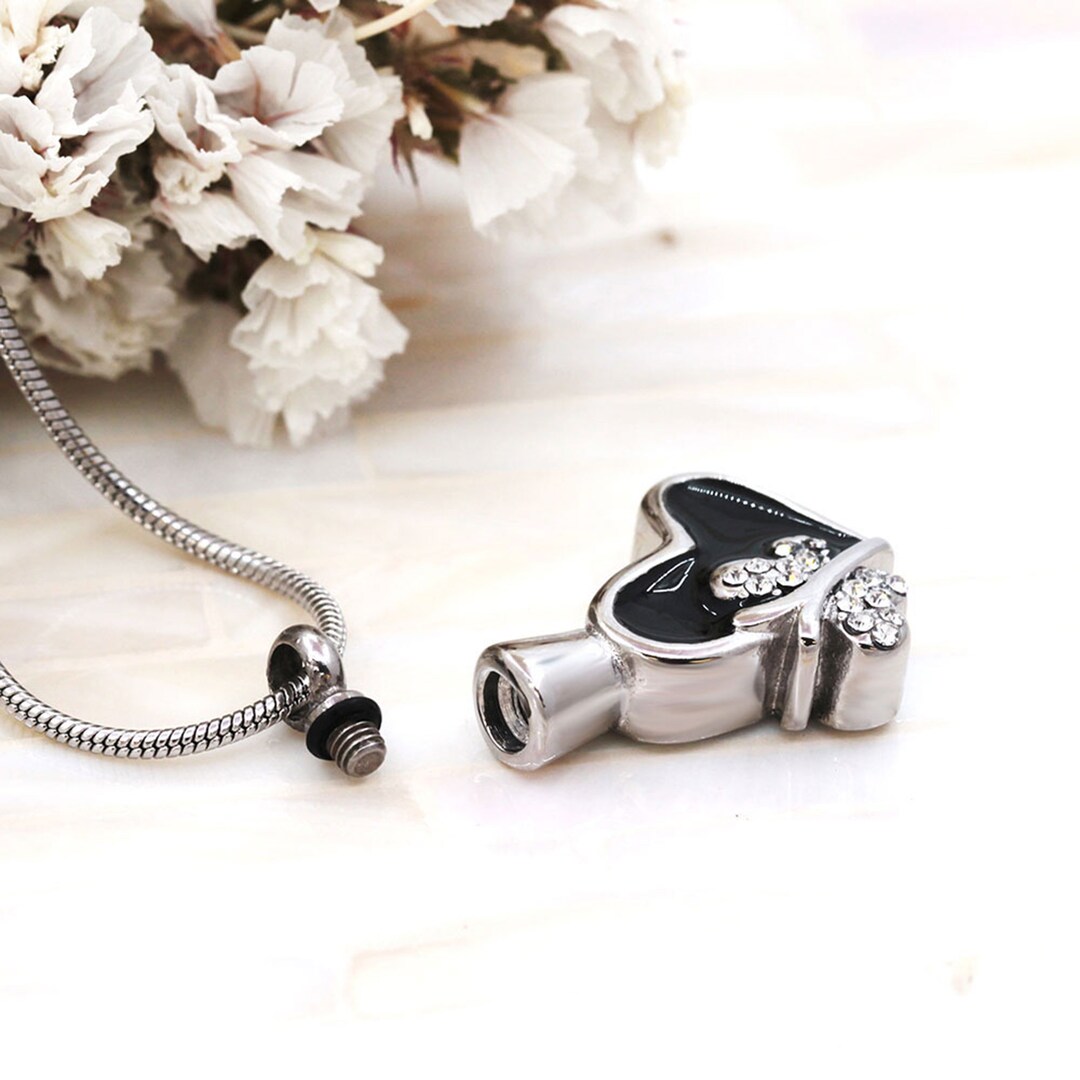Personalized Crystal Butterfly Heart Cremation Jewelry for Ashes, Urn ...