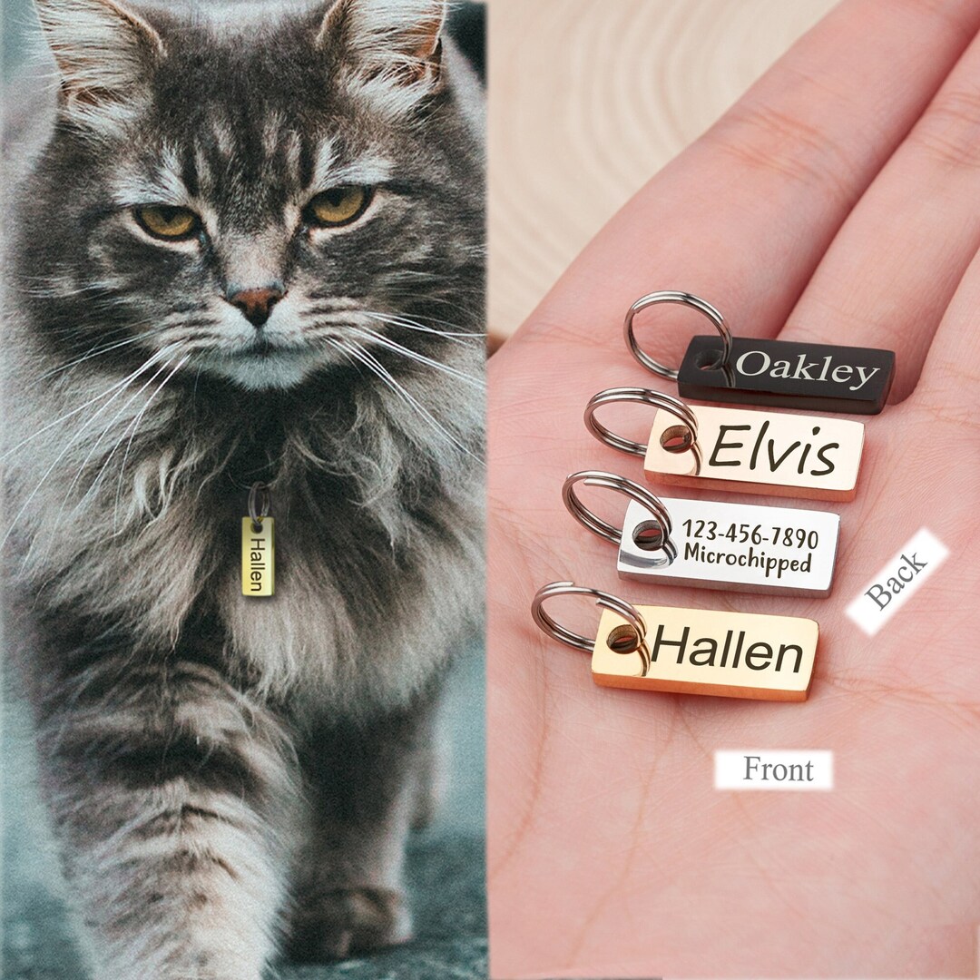 Cat Tag - Dog Tag - Cat ID Tag - Personalized Pet Tag - Dog Id Tag ...