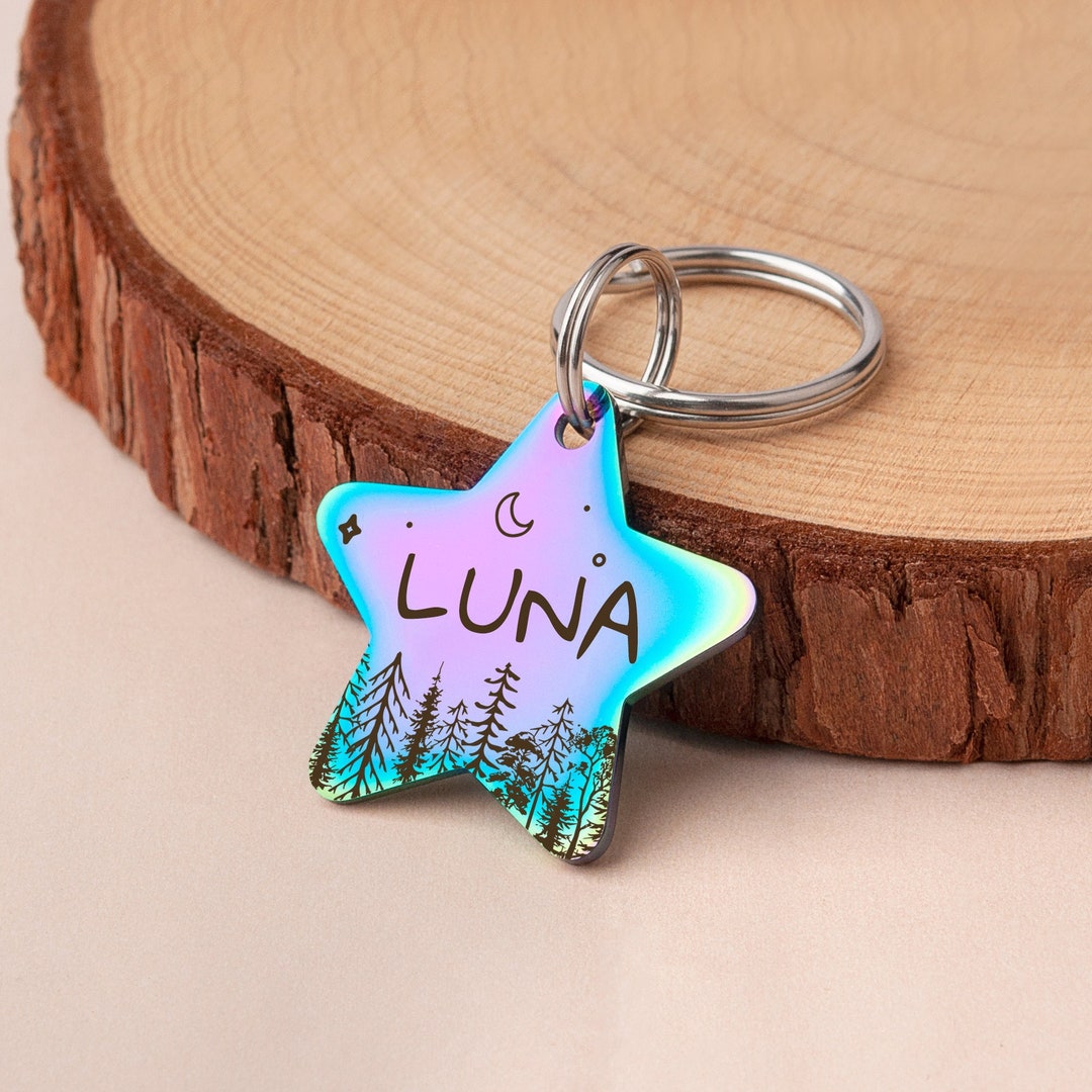 Dog Tag Star Dog Tag Dog Tags for Dogs Personalized Star Shaped Dog Tag ...