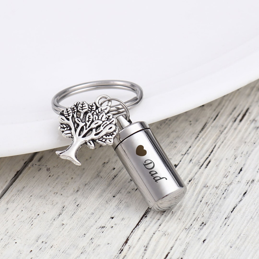 Cremation Keychain for Ashes Personalized Cremation Urn - Etsy Canada