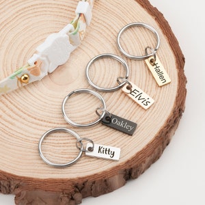 Cat Tag - Cat Name Tag - Hanging Tag - Custom Tiny Cat Tag - Mini Cat ...
