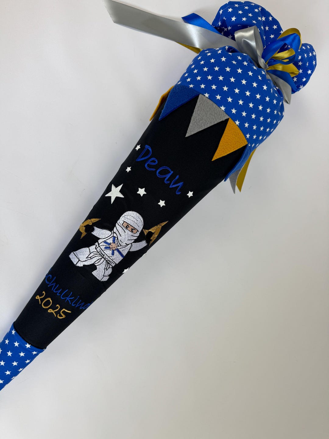 School Cone Ninja/ninjago Fabric Incl. Cardboard Blank 70 Cm ST000 - Etsy