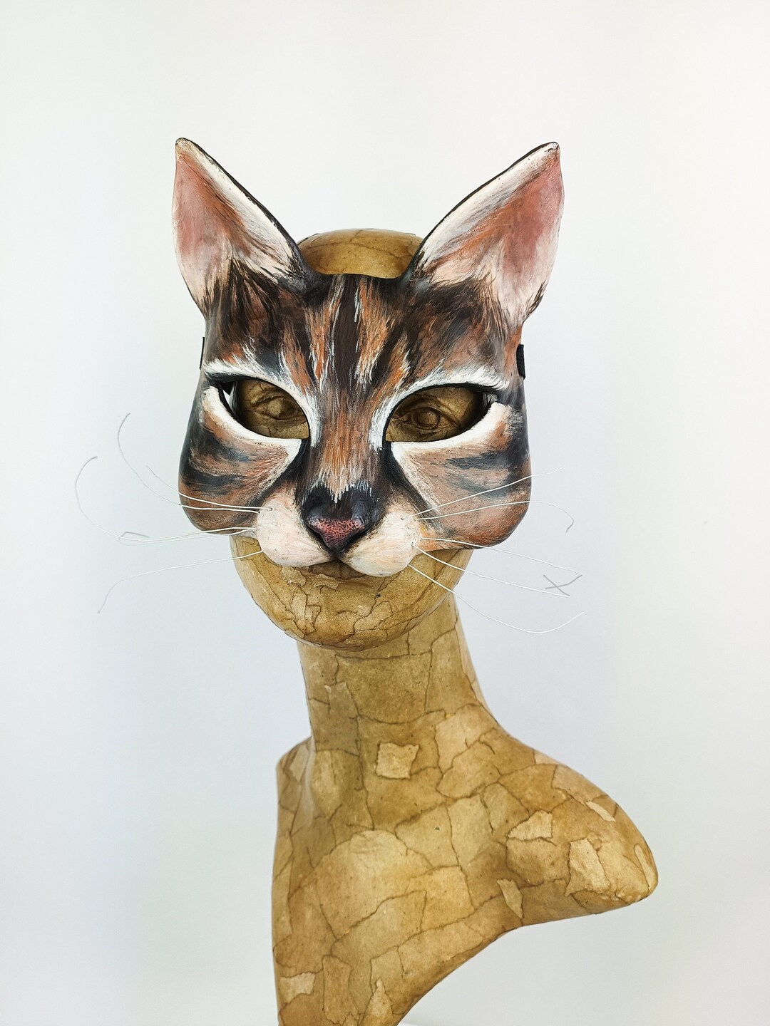 Beautiful Handmade Cat Mask. Realistic Cat Mask for Adult, Teen or ...