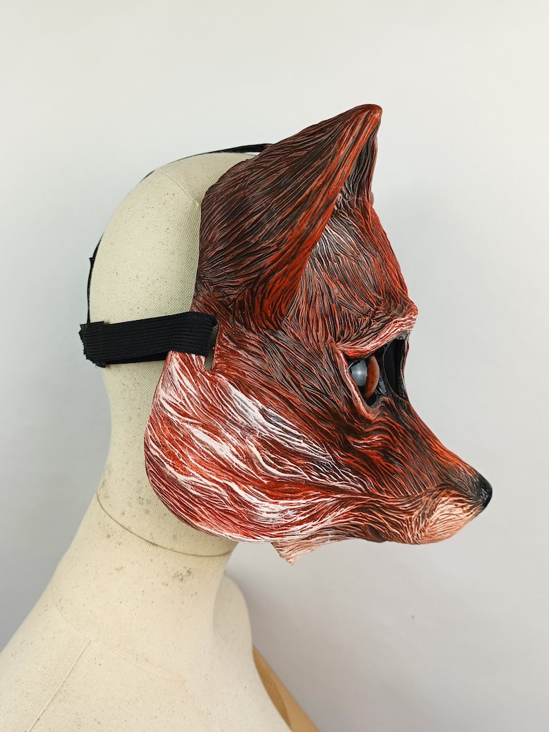 Full Face Fox Mask: Theatrical Costume, Cosplay Mask - Etsy