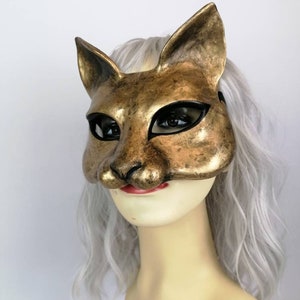 Gold Lioness Costume Mask for Adult or Older Child. Lioness and Lion ...