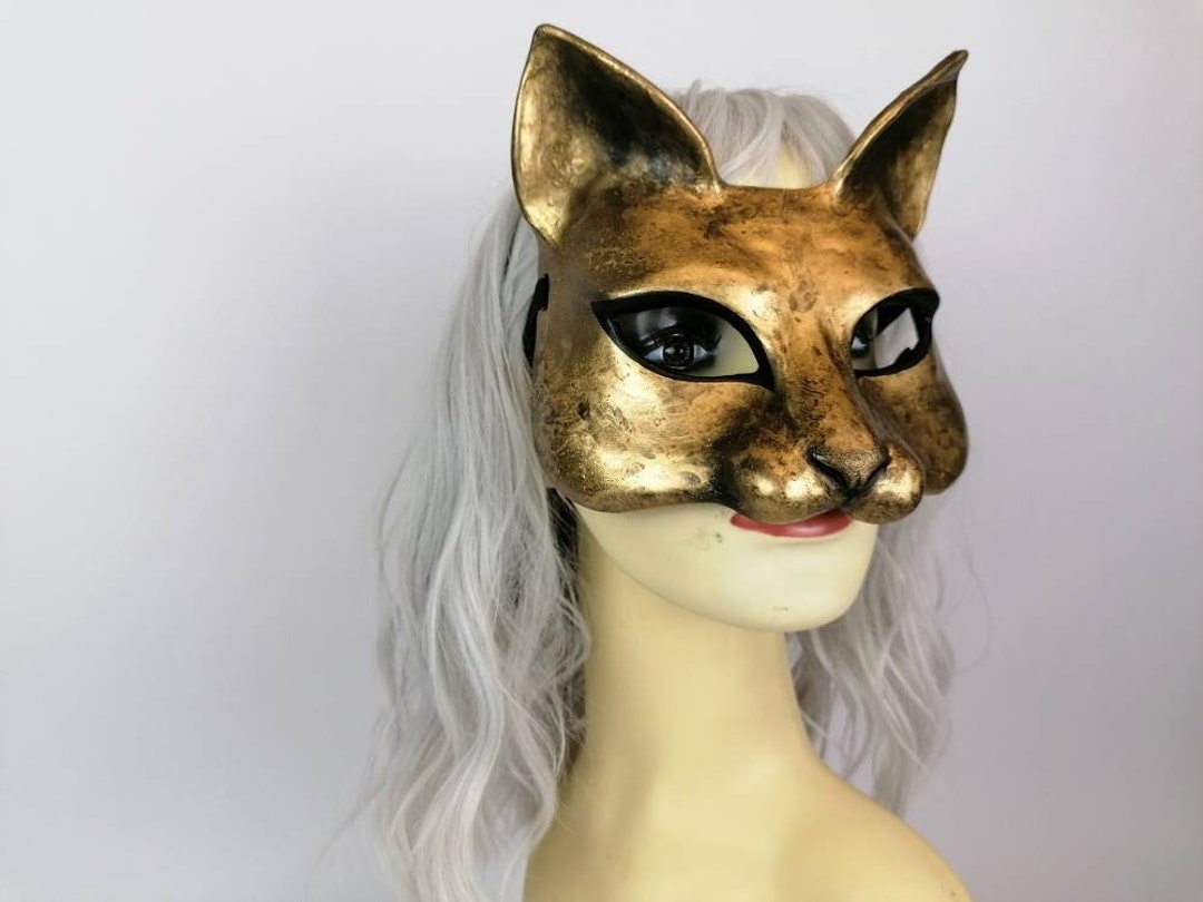 Gold Lioness Costume Mask for Adult or Older Child. Lioness and Lion ...