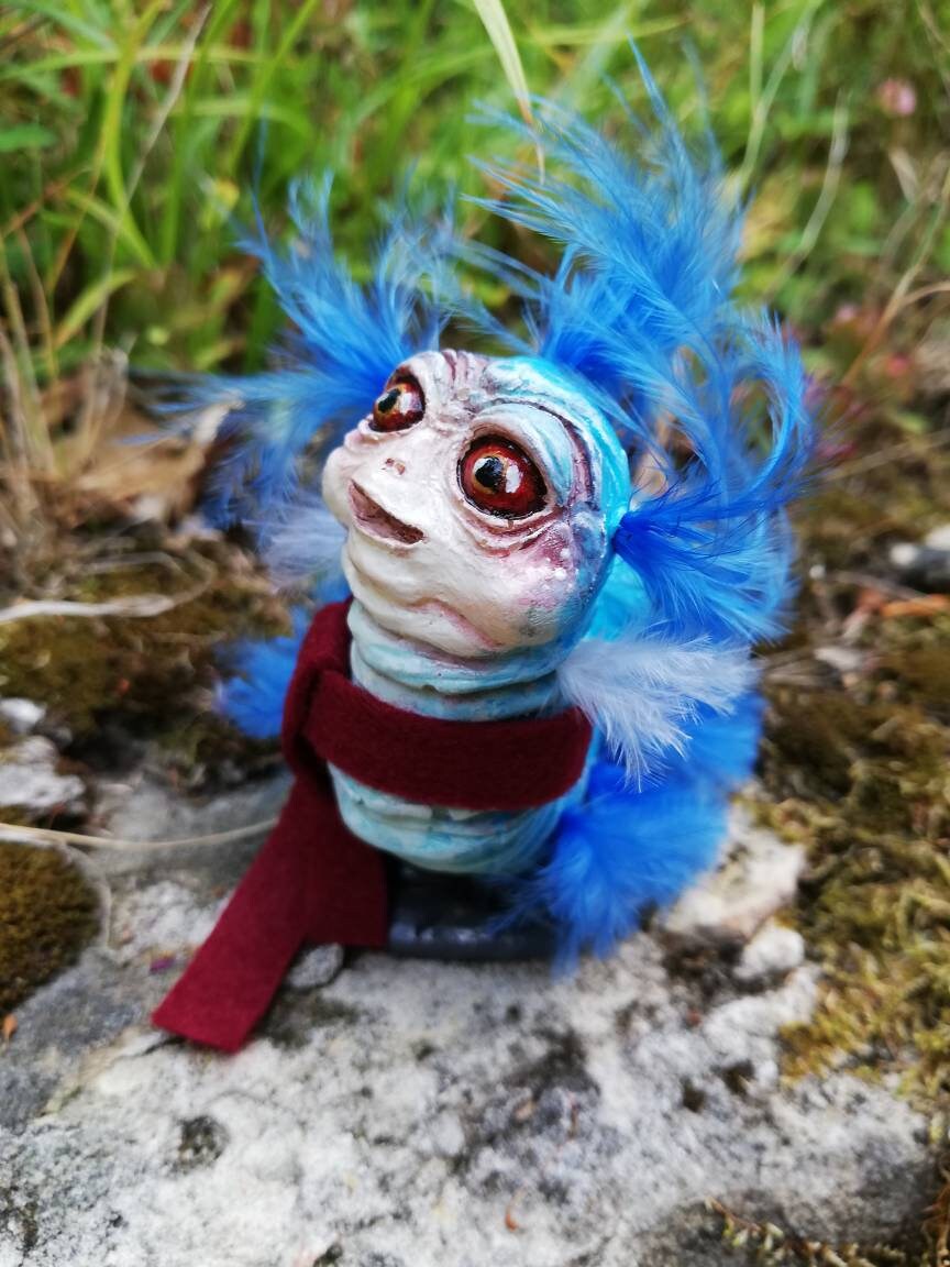 Labyrinth Worm figurine cast in resin and lovingly | Etsy