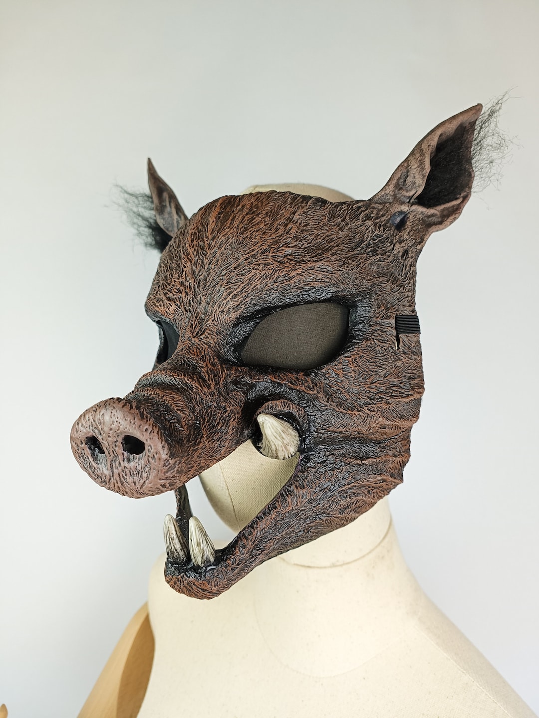 Resin Wild Boar Mask. Creepy Hog Mask for Halloween or Costume. Durable ...