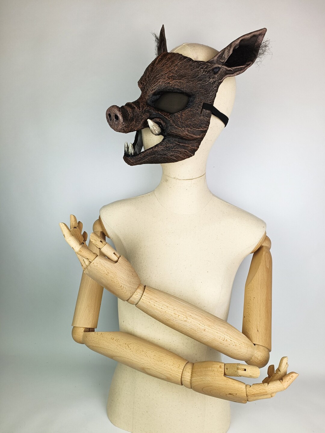 Resin Wild Boar Mask. Creepy Hog Mask for Halloween or Costume. Durable ...