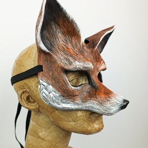 Beautiful Realistic Resin Fox Mask. Red Fox Masquerade Mask, Perfect ...