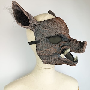 Resin Wild Boar Mask. Creepy Hog Mask for Halloween or Costume. Durable ...