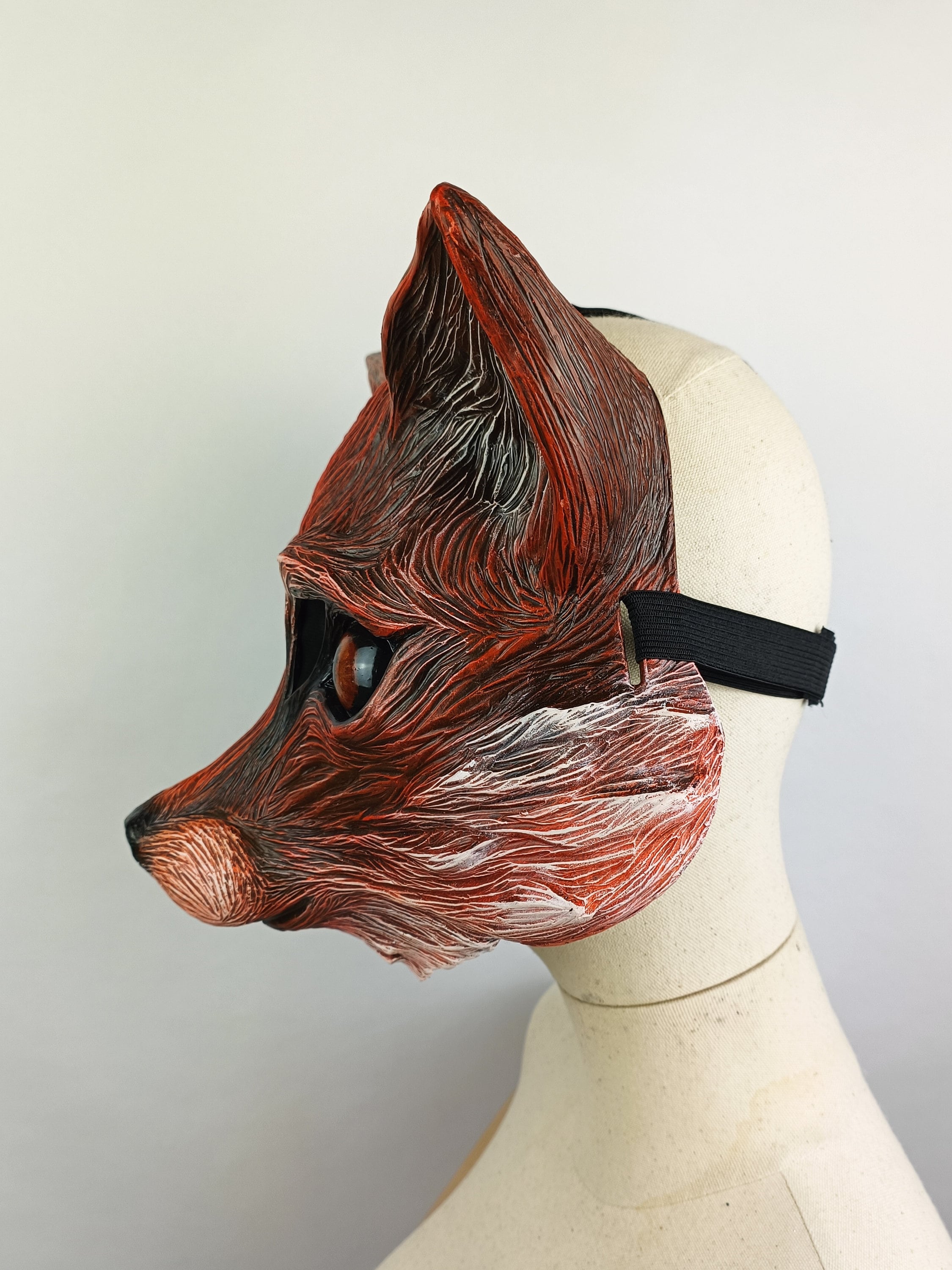 Full Face Fox Mask: Theatrical Costume, Cosplay Mask - Etsy