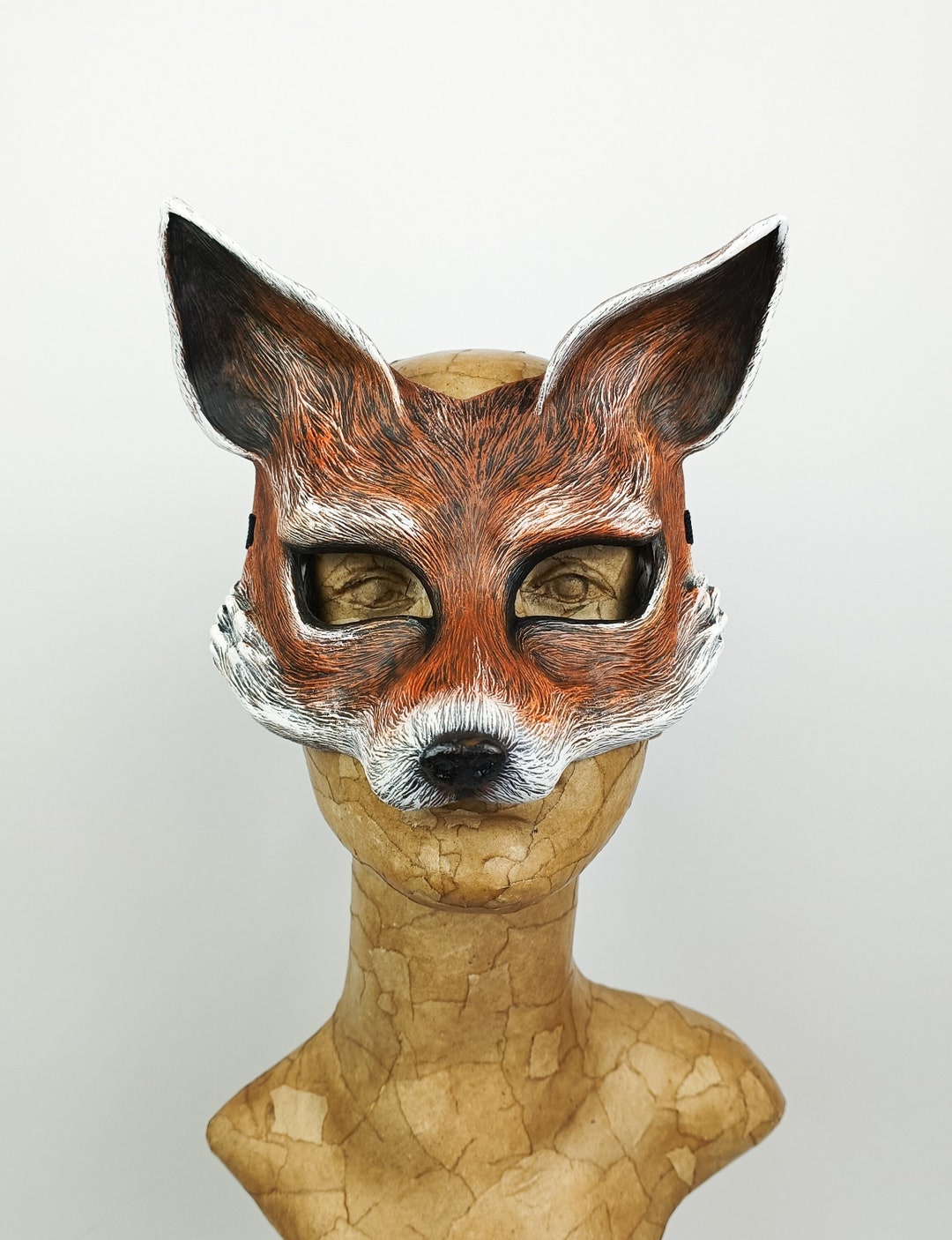 Beautiful Realistic Resin Fox Mask. Red Fox Masquerade Mask, Perfect ...