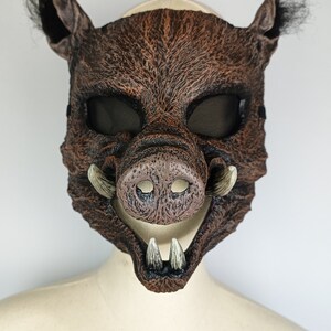 Resin Wild Boar Mask. Creepy Hog Mask for Halloween or Costume. Durable ...