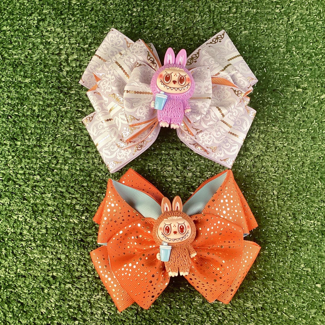 Handmade Labubu Hair Bows, Labubu Hair Accessories, Decora Kei Kawaii ...