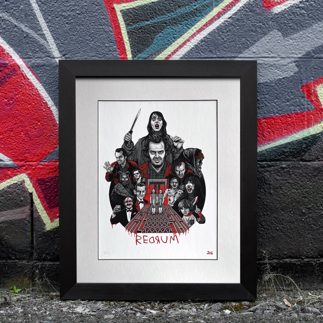 Redrum | the Shining Illustrated Art Print | Reimagined Cult Classic ...