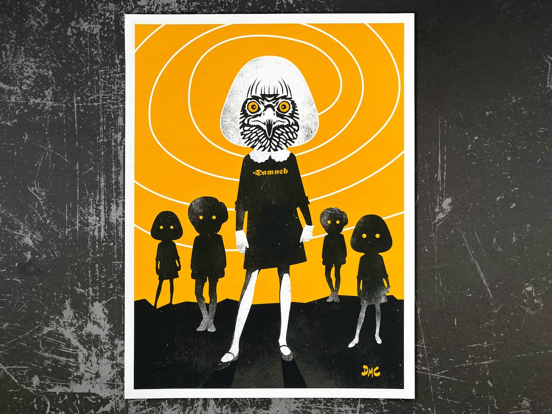 The Midwich Cuckoos | Creepy Cute Animal as a Person Art Print | Spooky ...