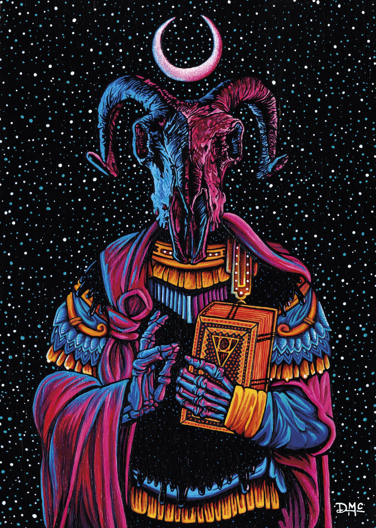 The Night Priest Occult Gothic Art Print for Dark Art Lovers - Etsy