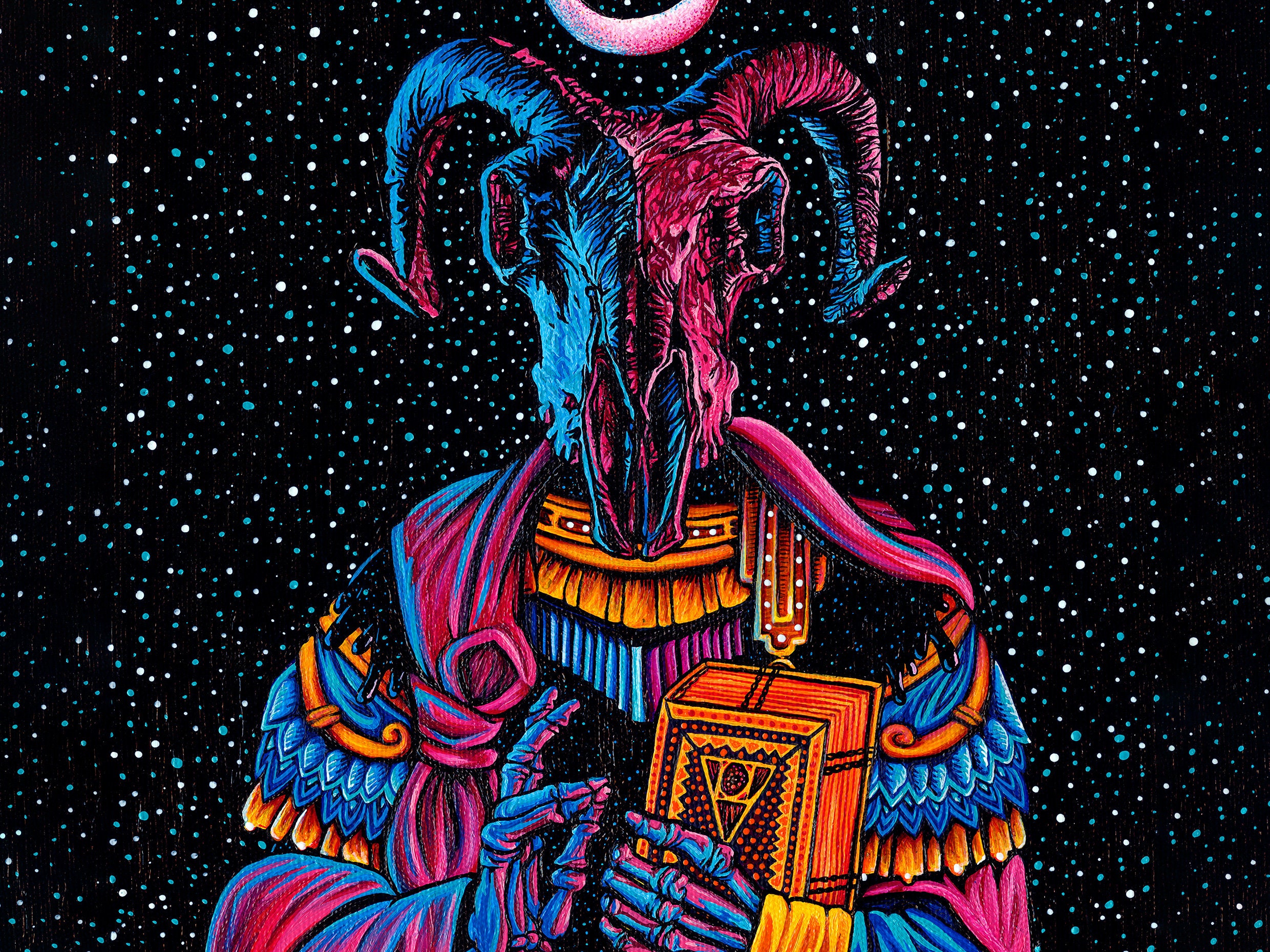 The Night Priest Occult Gothic Art Print for Dark Art Lovers - Etsy