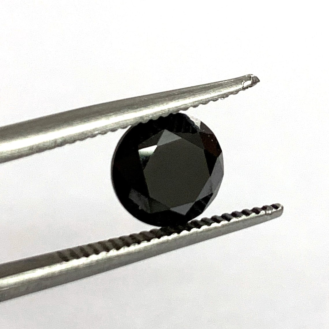 Synthetic Black Moissanite Faceted Loose Gemstone Stone Black | Etsy