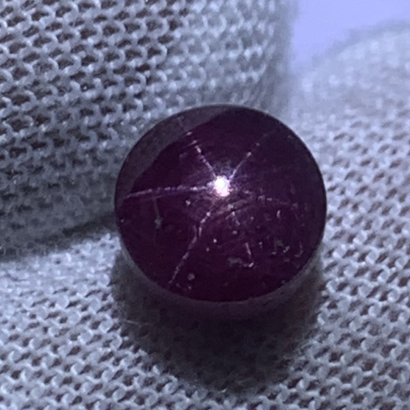 Natural Red Star Ruby Cabochon Gemstone With Rare 6 Star | Etsy