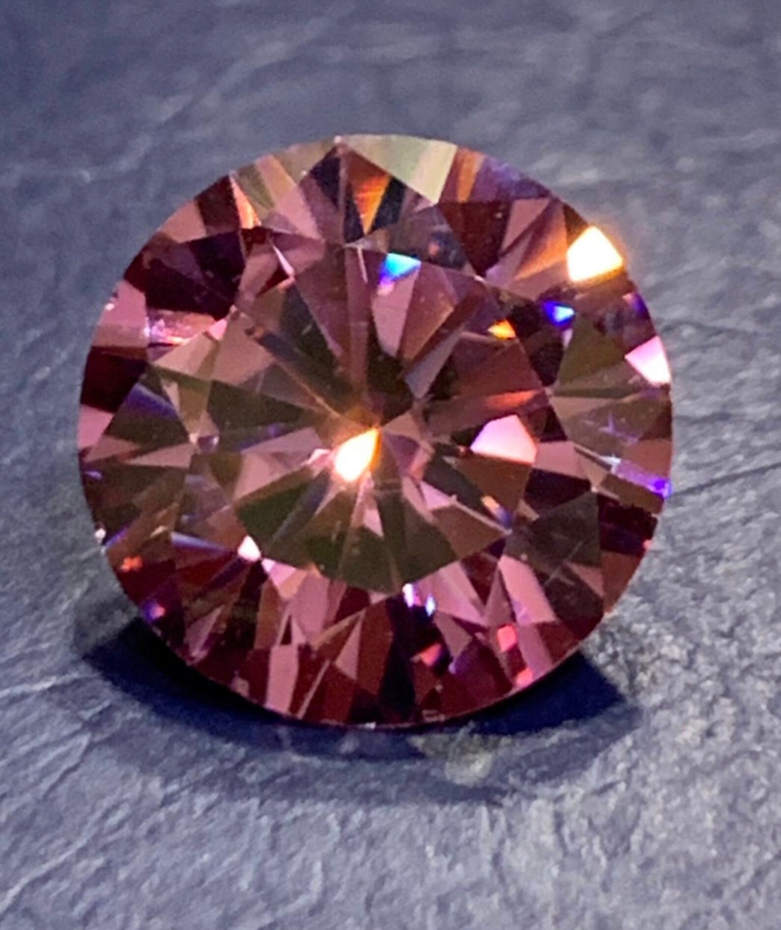 Pink Color Moissanite Diamond Loose Stone Pink Color Round | Etsy