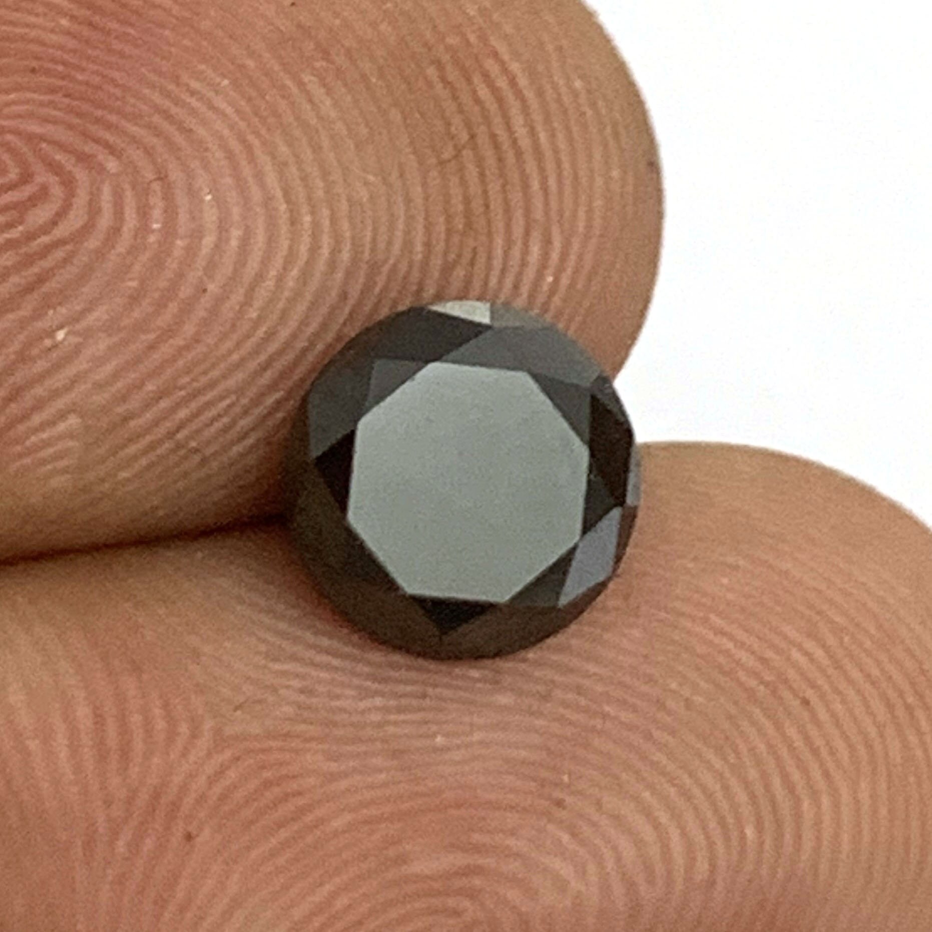 Synthetic Black Moissanite Faceted Loose Gemstone Stone Black | Etsy