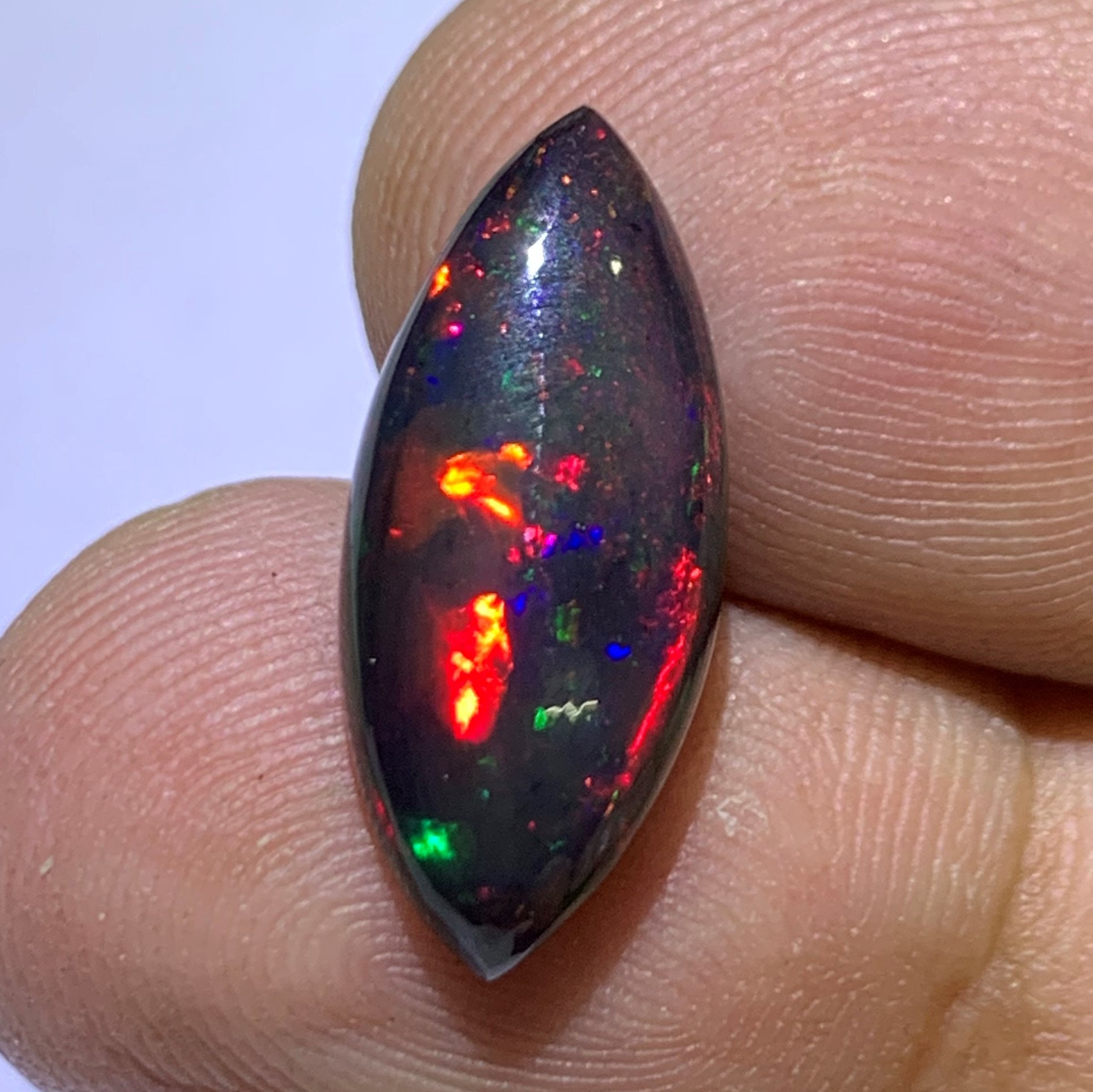 Piedra preciosa de ópalo negro 4.6 quilates negro etíope ópalo | Etsy