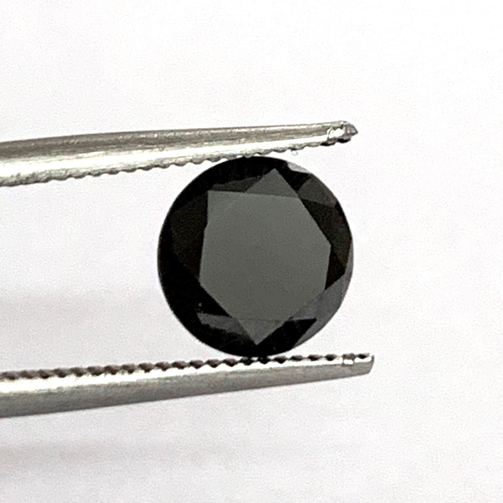 Synthetic Black Moissanite Faceted Loose Gemstone Stone Black | Etsy