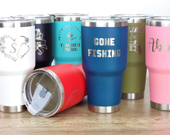 Personalized 30 Oz Custom Tumbler, Choose From Multiple Colors and ...