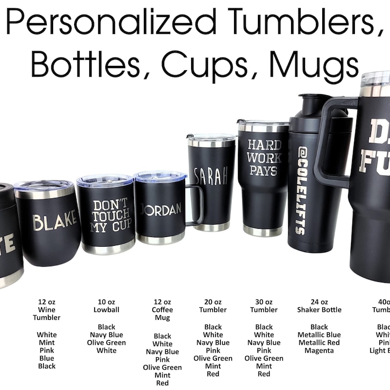 Personalized Tumbler - Etsy