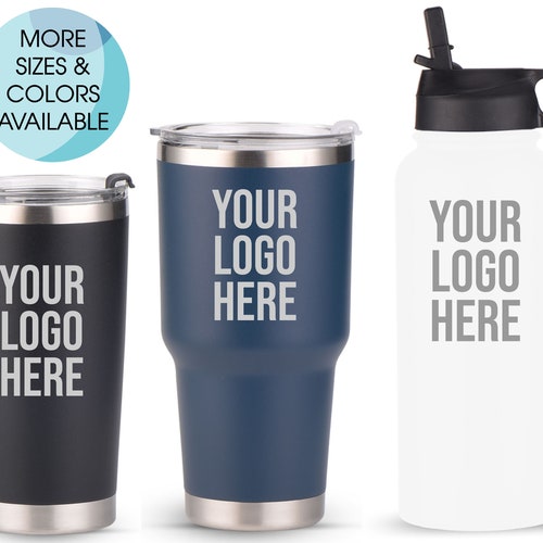 Custom Logo Tumblers Engraved Logo Tumbler Personalized - Etsy