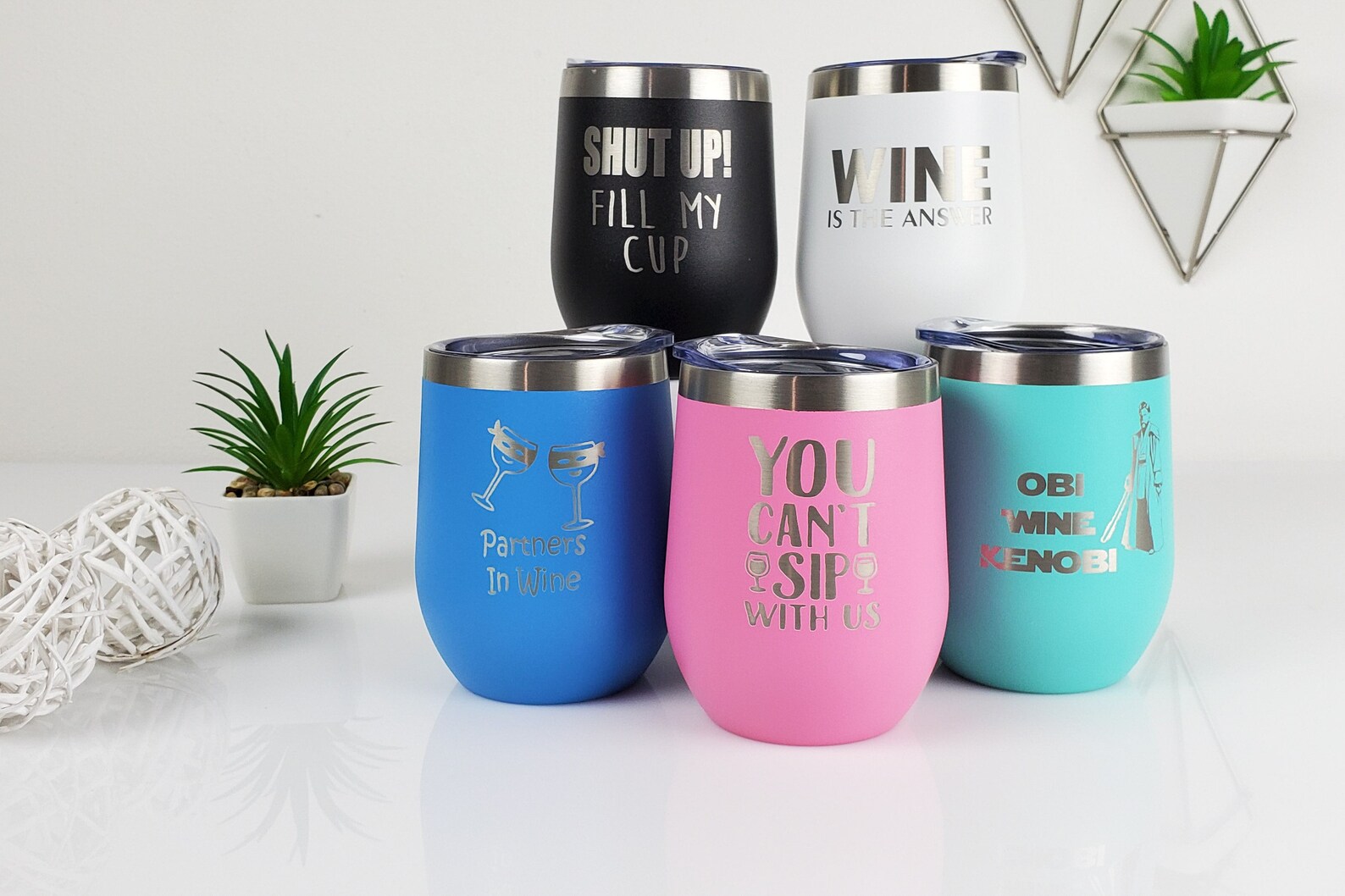 Funny Wine Tumbler Wine Quotes Funny Stemless Wine Glass Wine Etsy