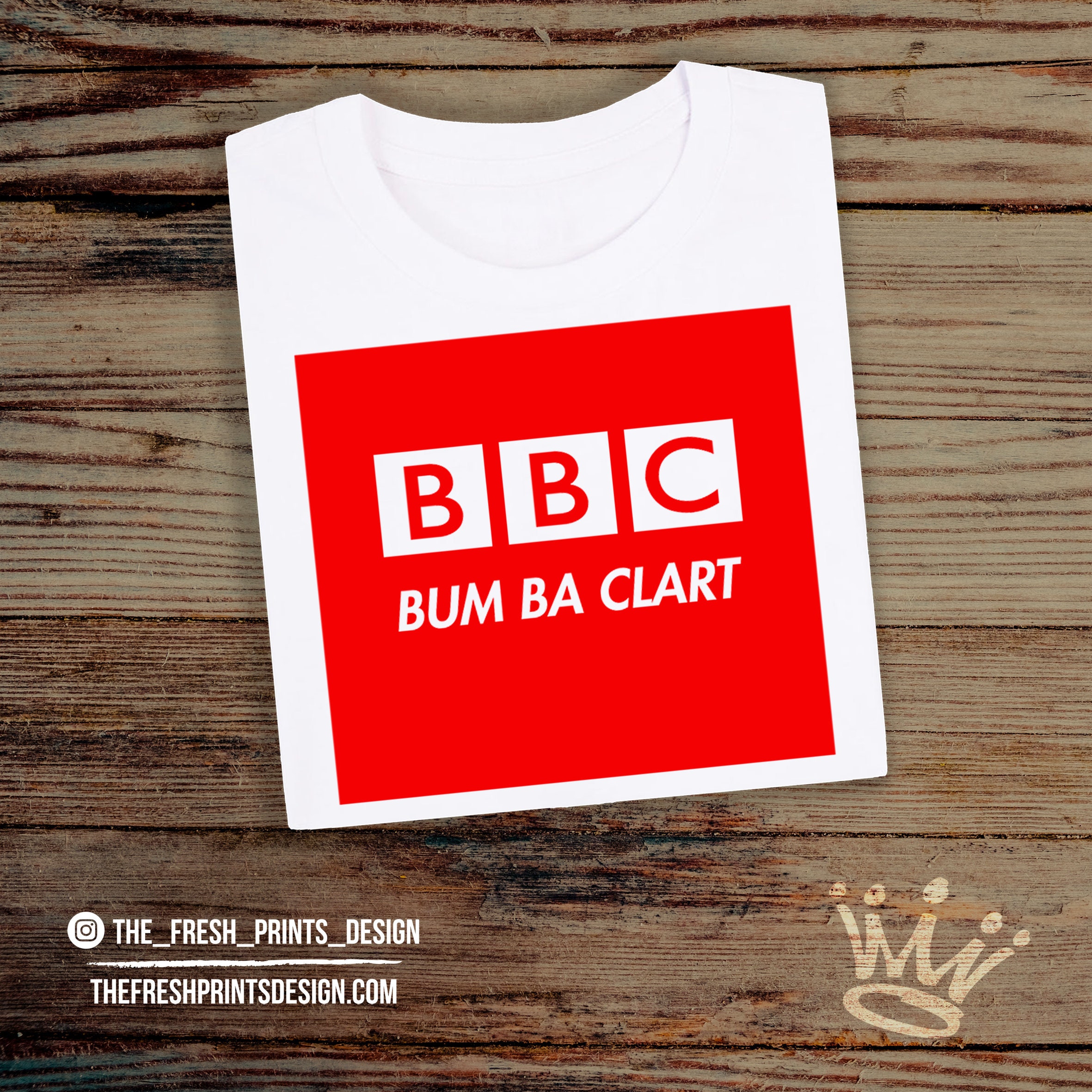 BBC Bum Ba Clart T-shirt Unisex - Etsy UK