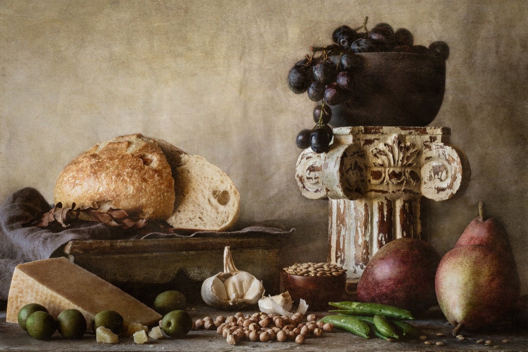 Food, Still Life, Photography Print, Kitchen Decor, Wall Decor, Rustic ...