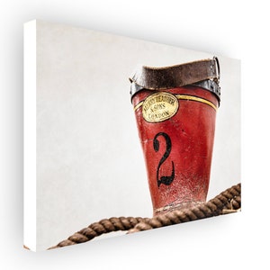 Firefighter, Firefighting, Vintage, Red, Pail, Bucket, Wall Art, Canvas ...