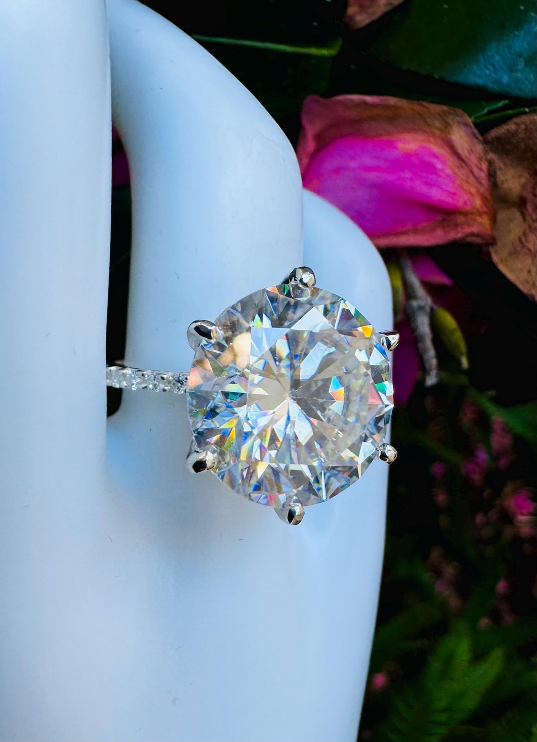 NEW ! Rare 11.50 Ct. Diamond Solitaire *certified* Ring . FREE 1 Ct ...