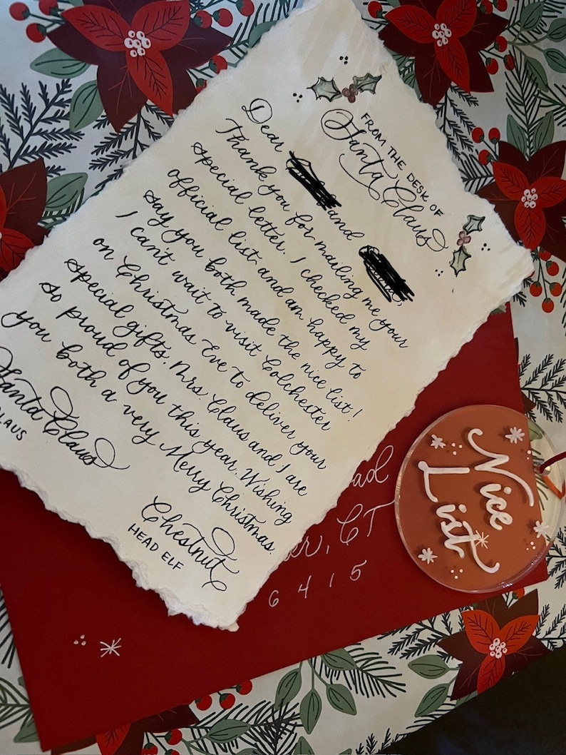 Handmade Letter From Santa - Etsy