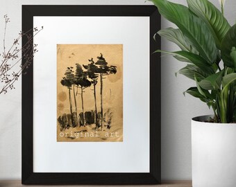 Small Tree Art - Etsy